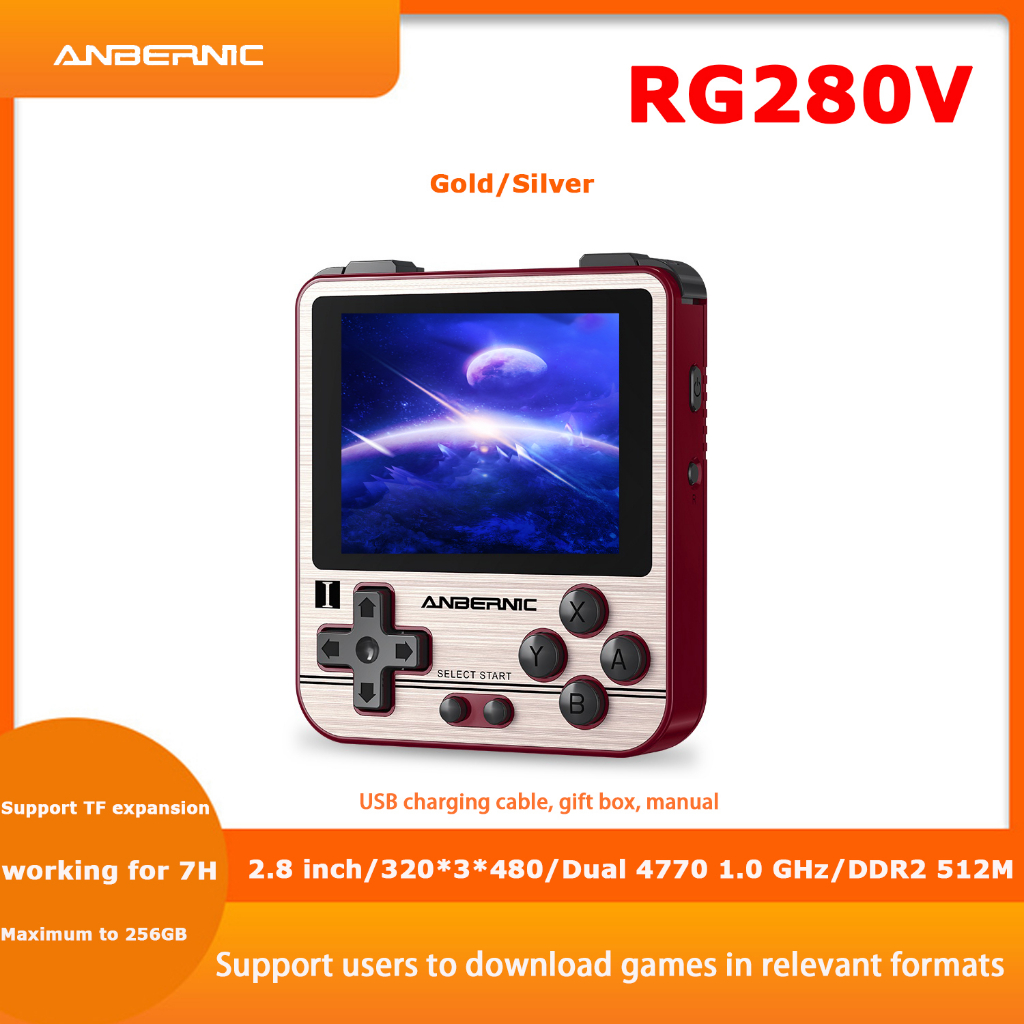 Anbernic RG280V เกมคอนโซล หน้าจอ IPS 2.8 นิ้ว 16G 64G-5000 280V ขนาดเล็ก แบบพกพา สําหรับเด็ก ...