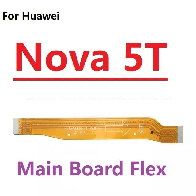 บอร์ดหลักตัวเชื่อมต่อเมนบอร์ด Flex สําหรับ Huawei Nova 5T USB ชาร์จ ...
