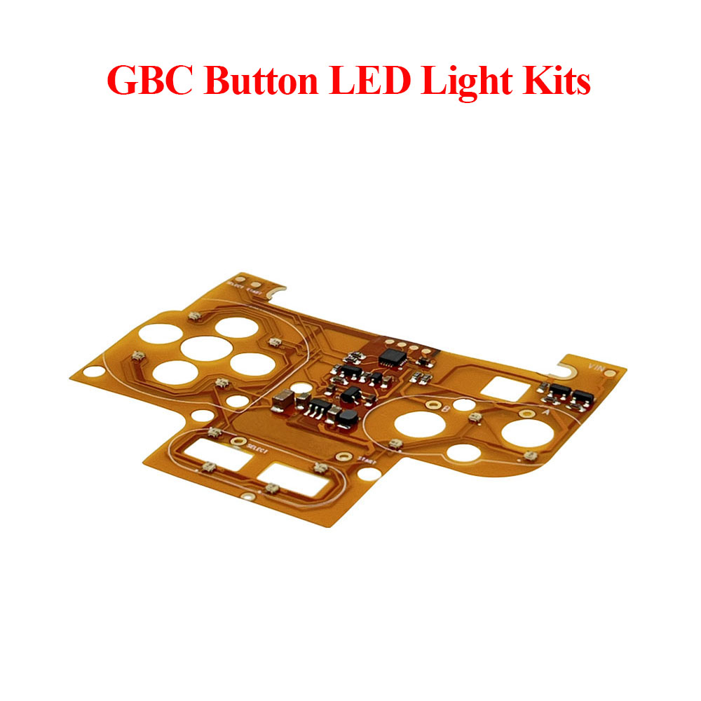 ชุดไฟ LED ปุ่ม GBC สำหรับ Gameboy Color Gaming Console ส่วนประกอบแสง ...