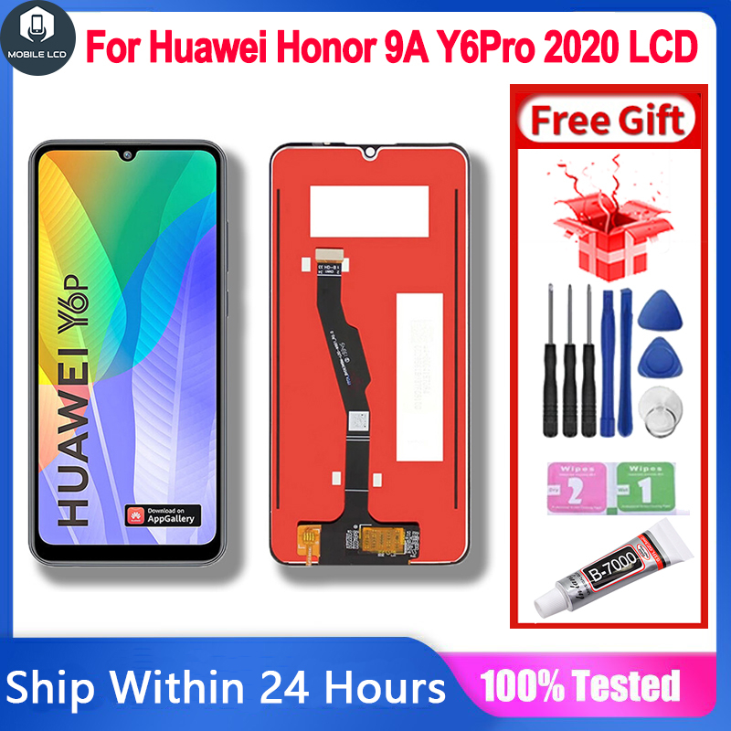 Lcd สําหรับ Huawei Honor 9A Y6Pro 2020 จอแสดงผล LCD Touch Screen Digitizer Assemby สําหรับ ...