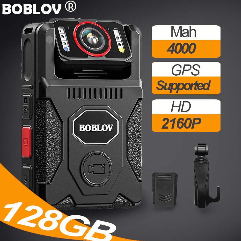 BOBLOV M7 PRO 128GB with GPS กล้องติดตัวตํารวจ กล้องแอคชั่น กล้องหน้าอก ...