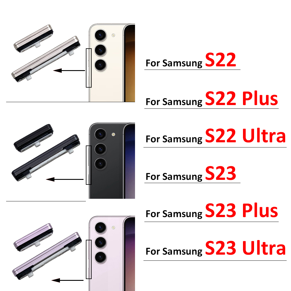ปุ่มพาวเวอร์ และปุ่มปรับระดับเสียงด้านข้าง แบบเปลี่ยน สําหรับ Samsung ...