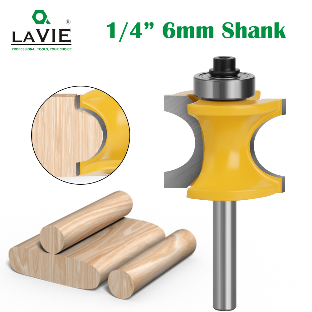 LAVIE 1 PC 1/4 6mm Shank Bullnose ครึ่งรอบ Bit Endmill Router Bits ไม้ ...