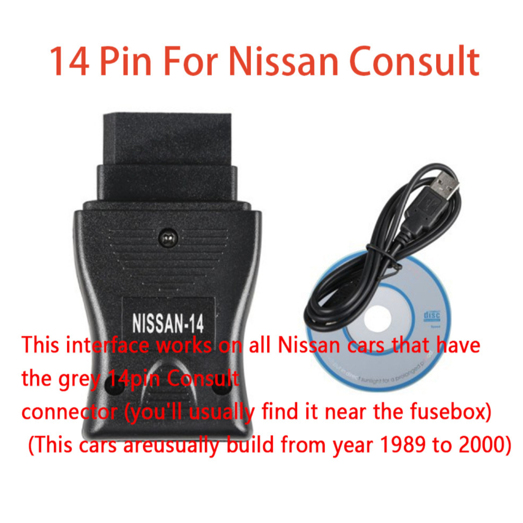 Nissan Consult เครื่องทดสอบยานพาหนะ USB OBD2 Nissan 14Pin | Shopee Thailand