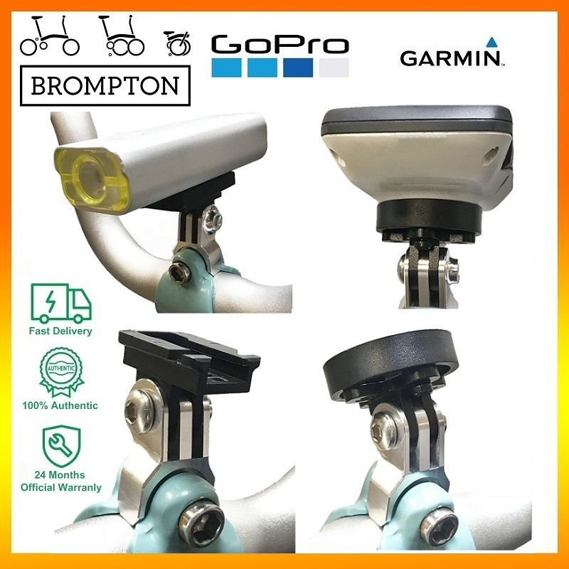 คอมพิวเตอร์ Mount กล้องสําหรับ Brompton จักรยานพับ Handlebar fit Garmin ...