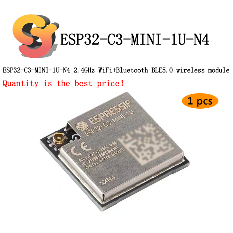[พร้อมส่ง] โมดูลไร้สาย ESP32-C3-MINI-1U-N4 2.4 GHz WiFi และบลูทูธ BLE5.0 | Shopee Thailand