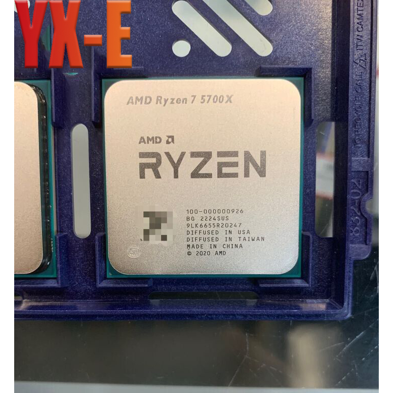 Amd Ryzen 7 5700X AM4 CPU โปรเซสเซอร ์ 65W 3.4 GHz สูงสุด 4.6GHz 8 ...