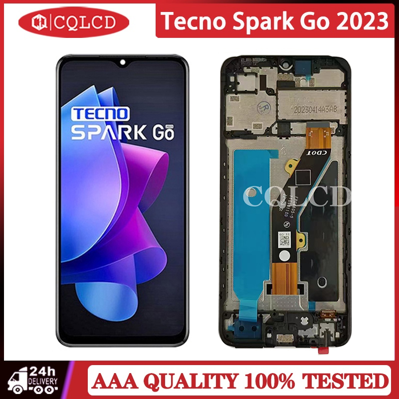 อะไหล่หน้าจอสัมผัส LCD พร้อมกรอบ สําหรับ Tecno Spark Go 2023 BF7 BF7n | Shopee Thailand