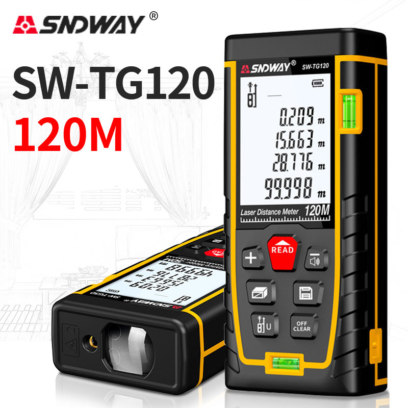 Sndway เครื่องวัดระยะทางเลเซอร์ SW-TG120 50 ม. 70 ม. 100 ม. 120 ม. SW ...