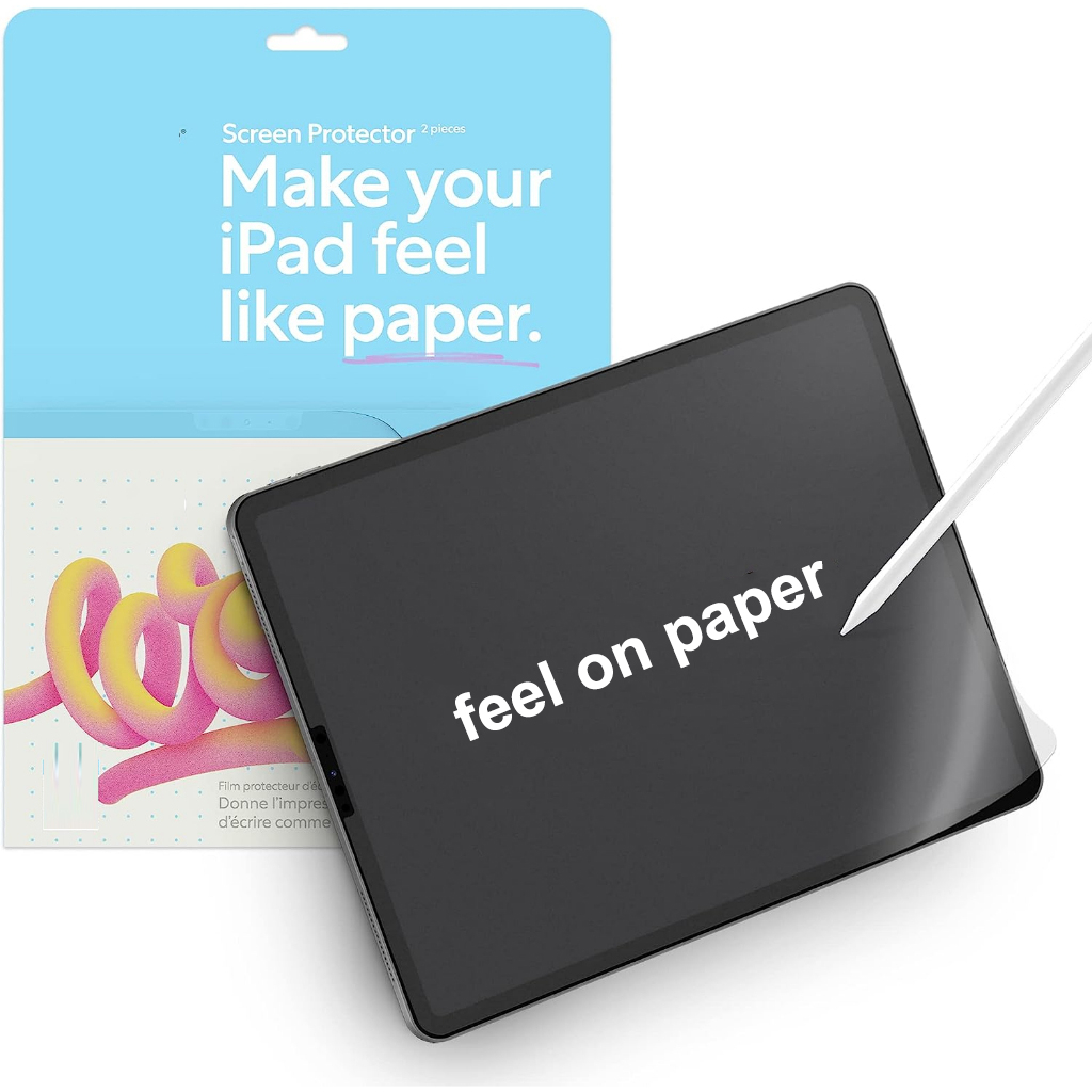 กระดาษเช่นป้องกันหน้าจอ Paperfeel Matte สําหรับ iPad mini 7 pro 7/8/9 ...