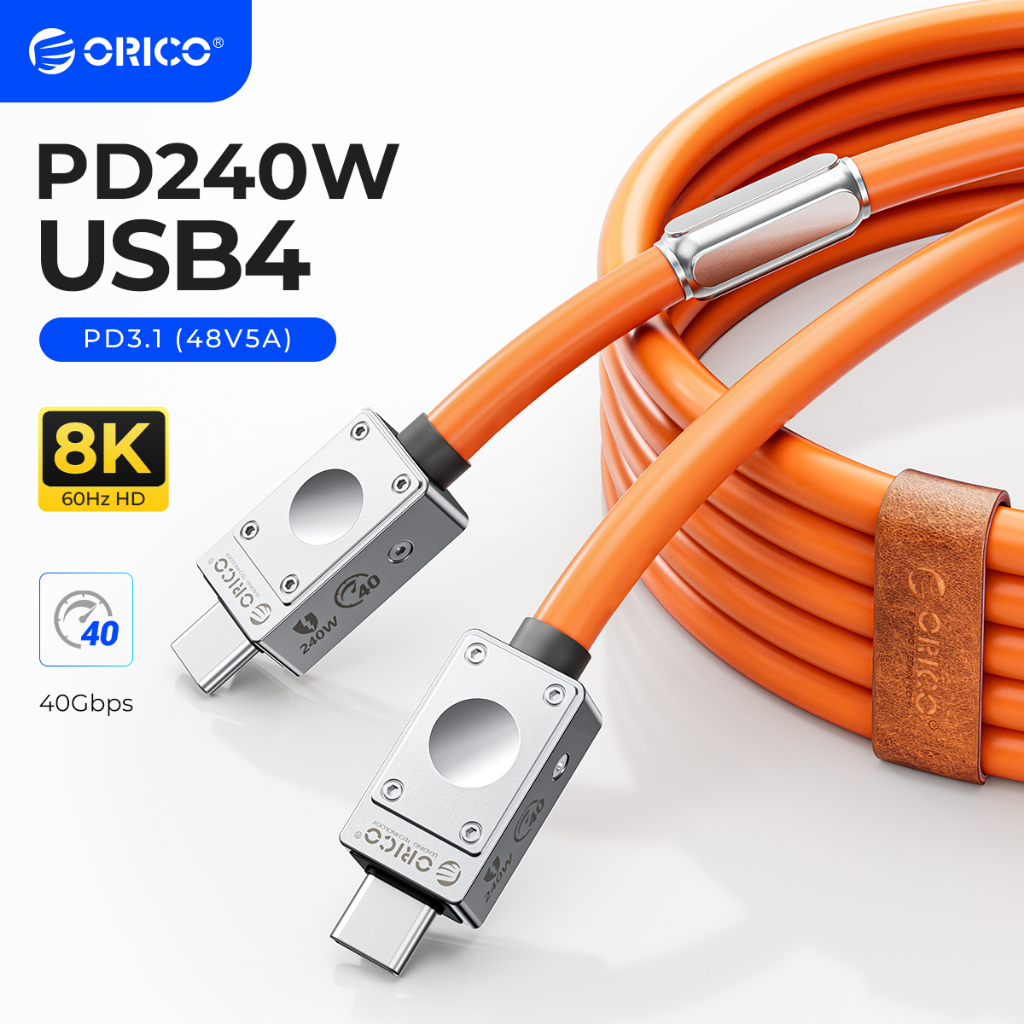 Orico 40Gbps สาย 240W ชาร์จ USB C ถึง USB C 2M รองรับจอแสดงผล สําหรับ ...