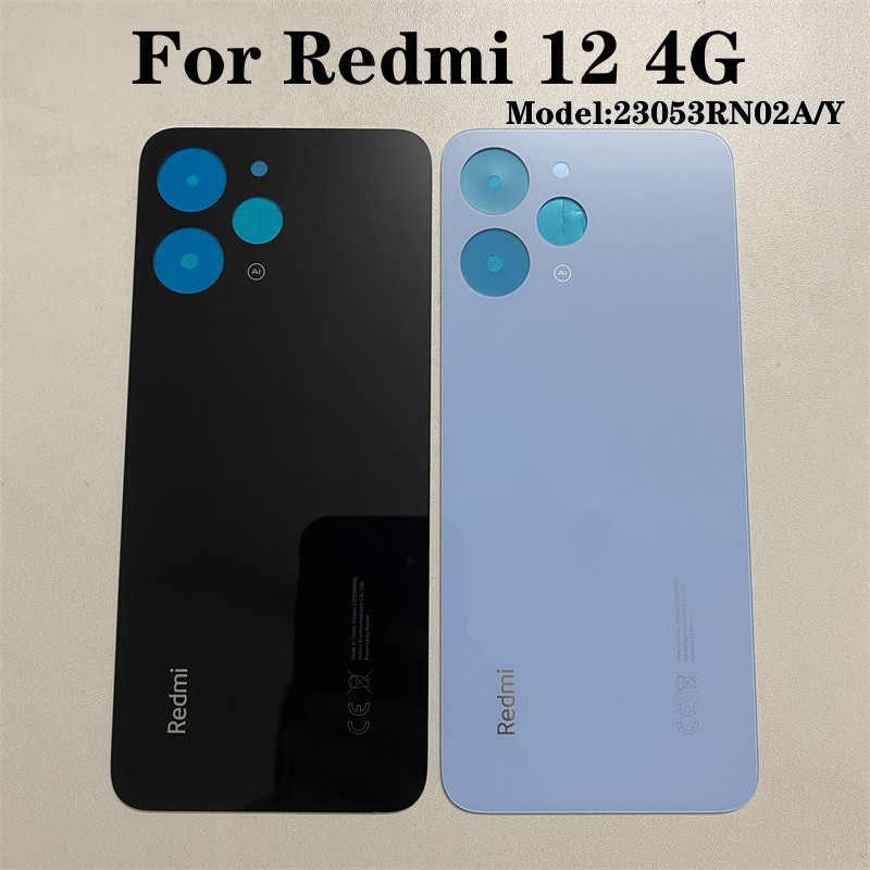 ฝาครอบแบตเตอรี่ ด้านหลัง สําหรับ Xiaomi Redmi 12 4G Redmi 12 23053RN02A ...