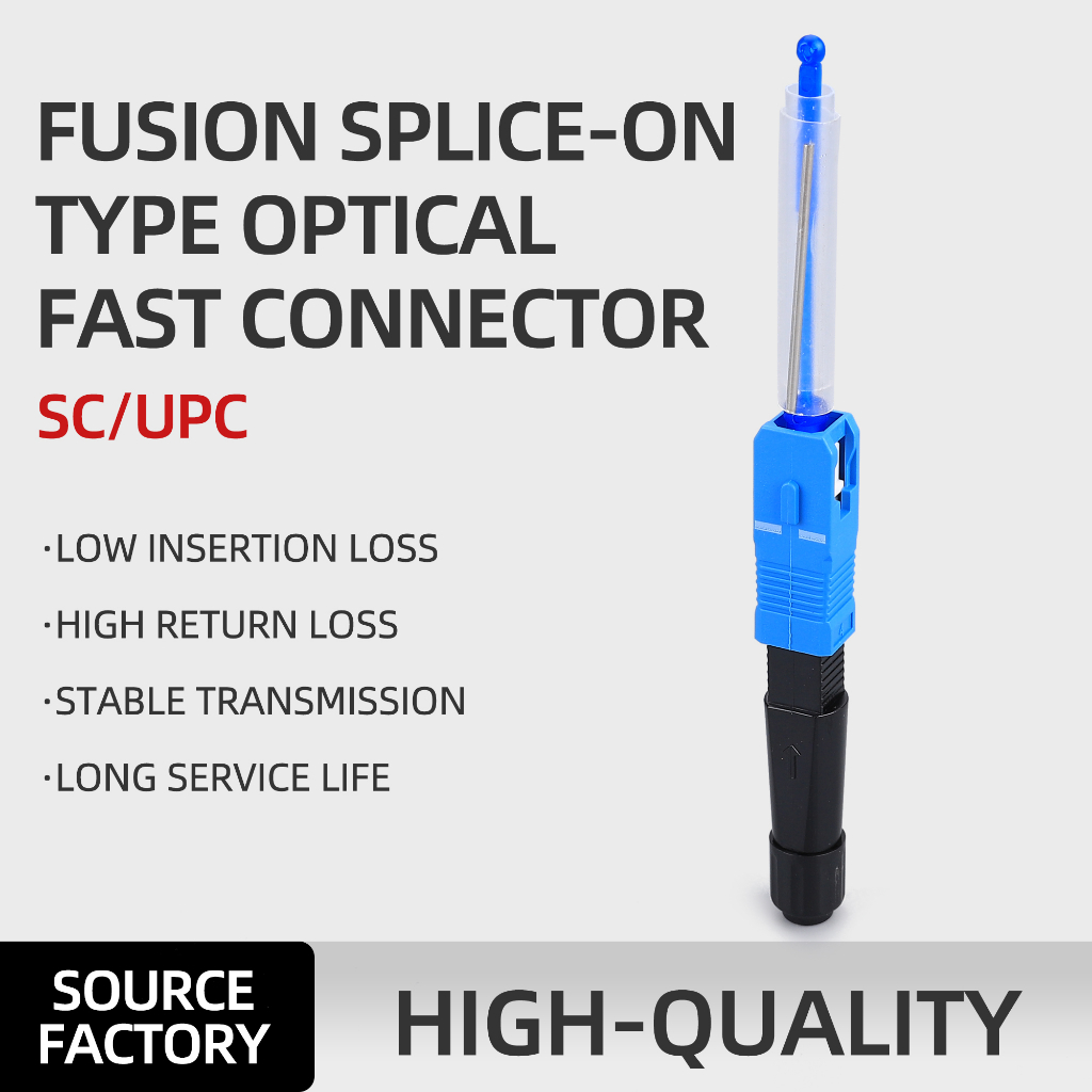 5/10 ชิ้นไฟเบอร์ออปติก Pre-ฝัง SC/UPC hotmelt Connector FTTH Fiber ...