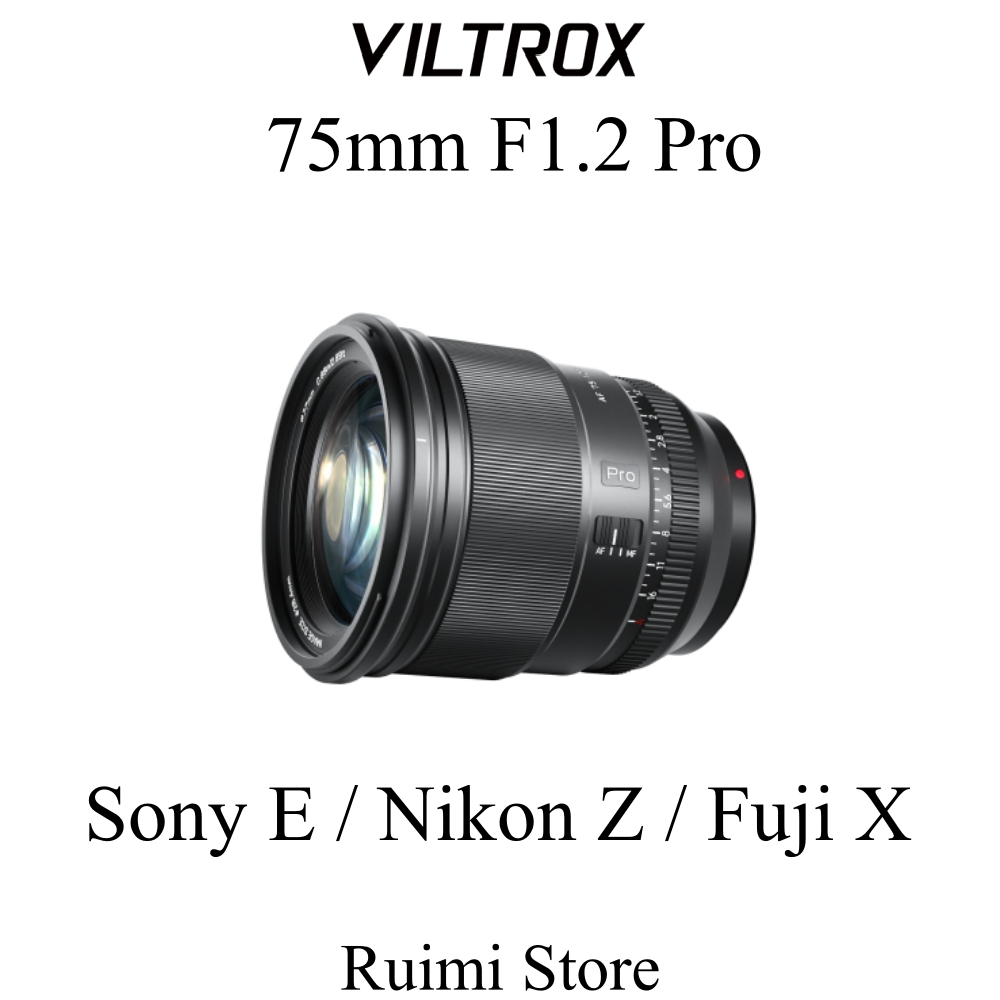 Viltrox 75 มม. f1.2 Pro เลนส์ออโต้โฟกัส Fujifilm X Sony E Nikon Z Mount 75mm f1.2 | Shopee Thailand