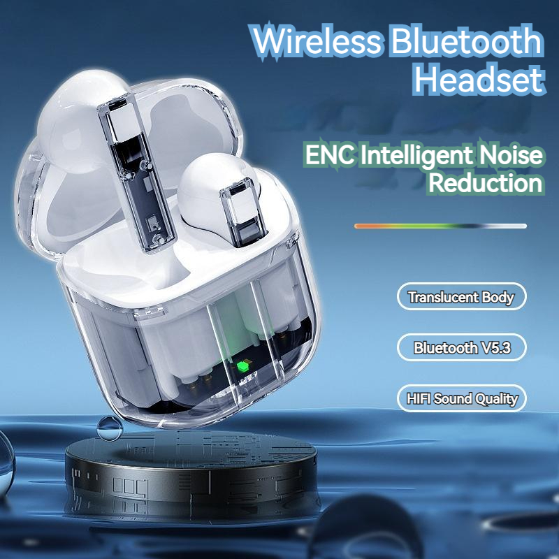 Polvcdg- YX06 TWS ชุดหูฟังไร้สาย บลูทูธ 5.3 ตัดเสียงรบกวน 250mAh | Shopee Thailand