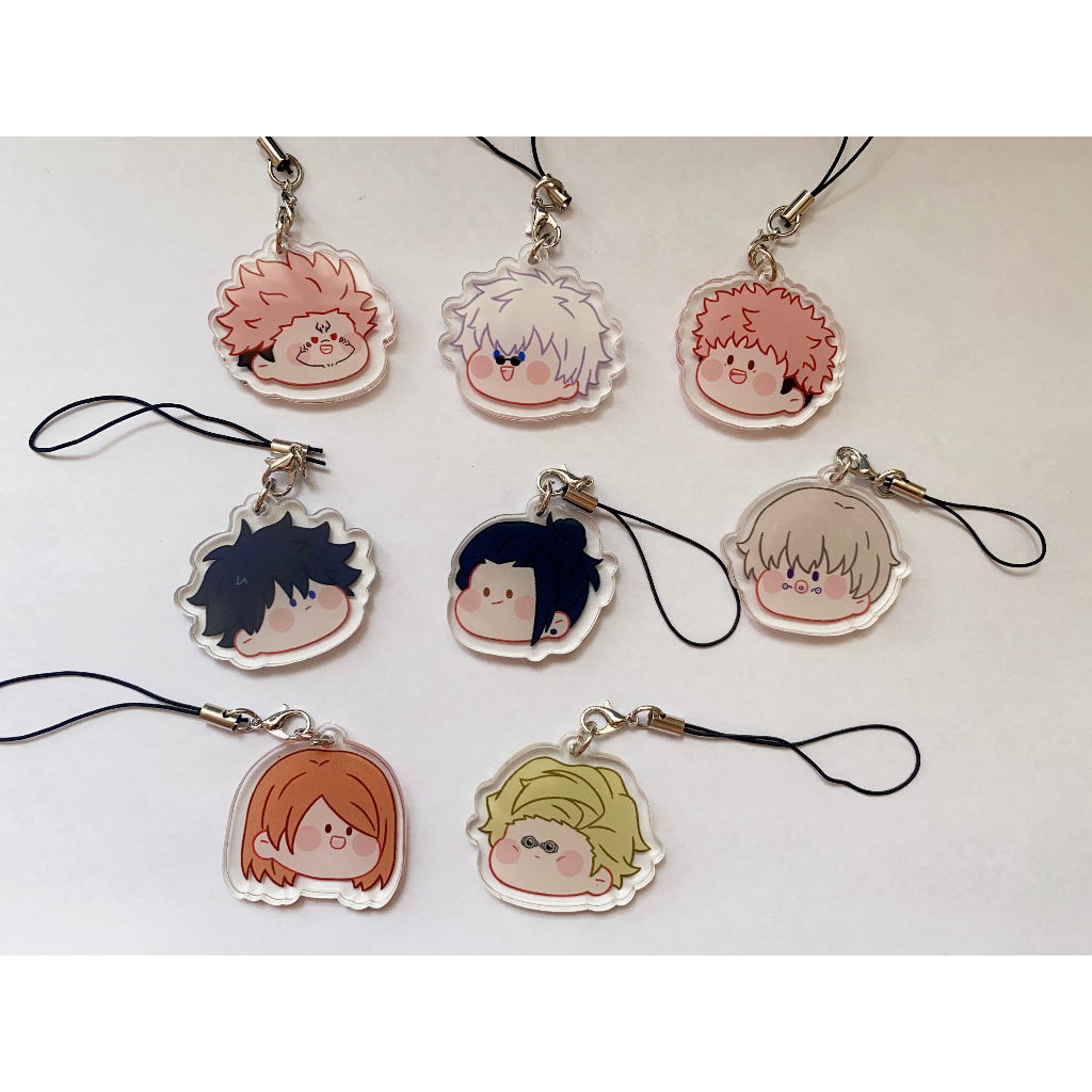 สะกดต่อสู้ JujutsuKaisen พวงกุญแจ Gojo Satoru จี้โทรศัพท์มือถือ Fu Hei ...