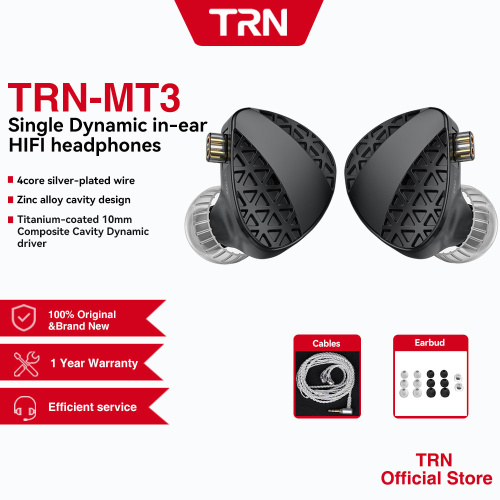 Trn MT3 HiFI หูฟังอินเอียร์ 10 มม. ประสิทธิภาพสูง IEMS TRN XuanwuFor Xiaomi | Shopee Thailand