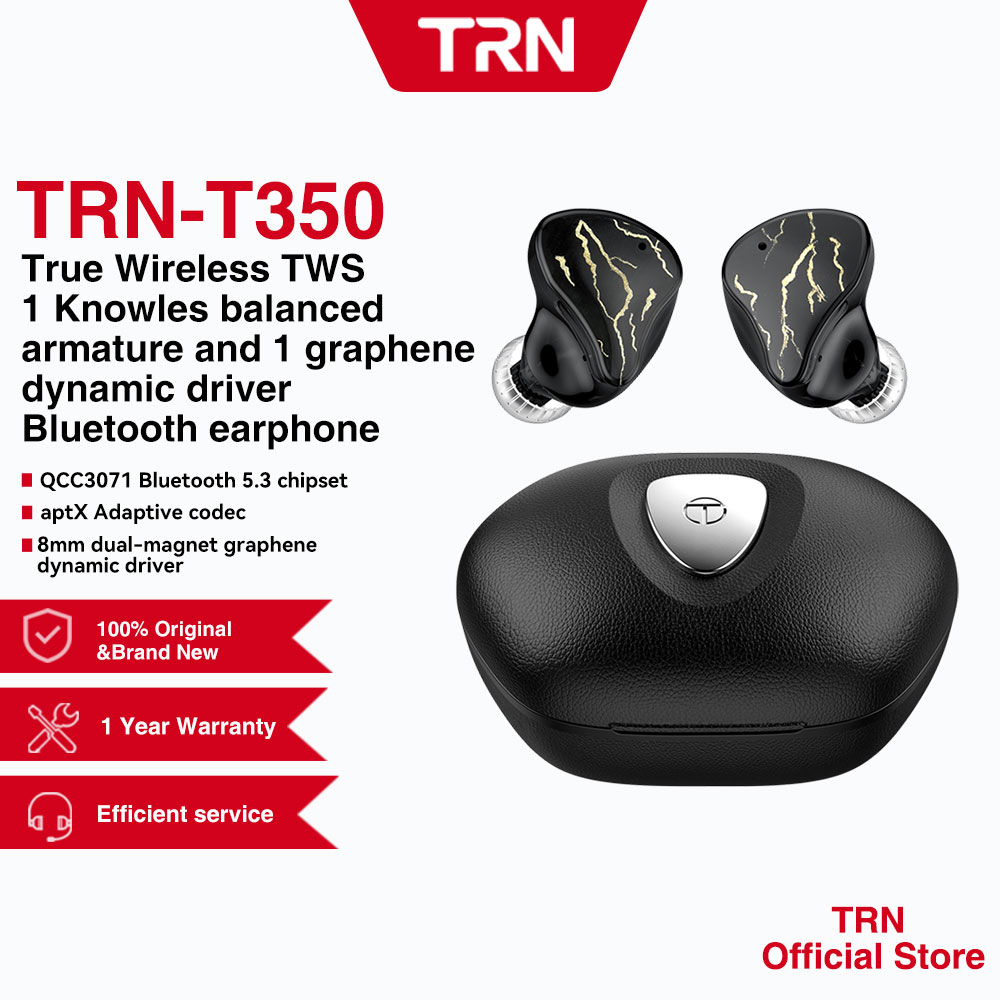 TRN T350 New TWS True Wireless Headset High and Low Frequency Noise ...