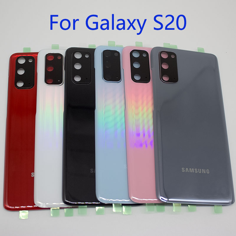 ใหม่ปกหลังสําหรับ Samsung Galaxy S20 G980 G980F แบตเตอรี่ด้านหลังประตู ...