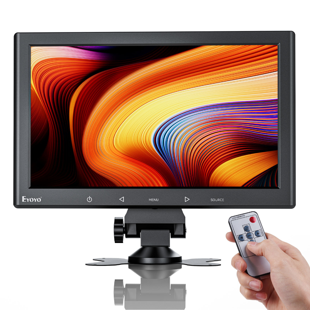 Eyoyo มอนิเตอร์ 10 นิ้ว Display Screen HDMI Monitor ขนาดเล็ก 1024x600 ...