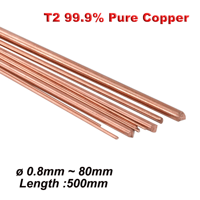 ทองแดงบริสุทธิ์ Round Bar Bar Solid Rods Ø 0.8mm to Ø 80mm Electrode ...