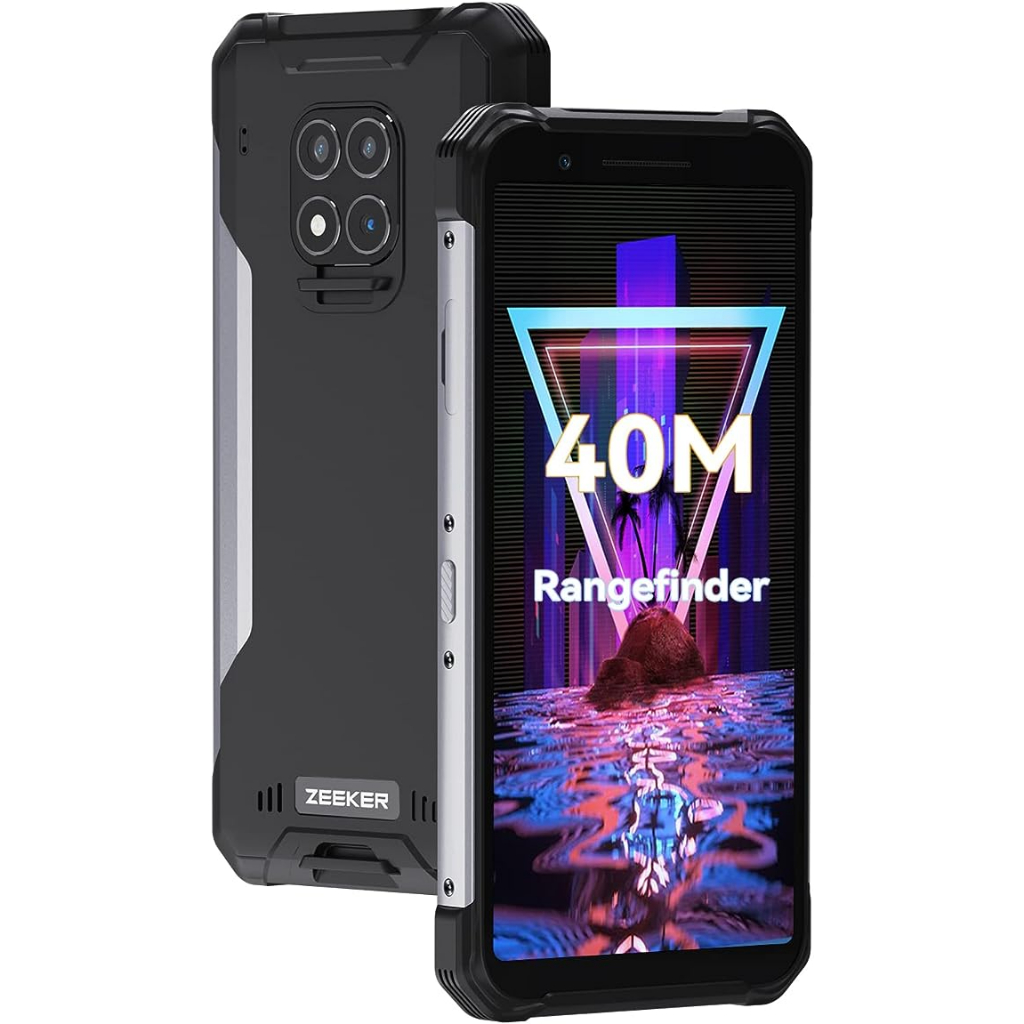 Rungee T100 สมาร์ทโฟน 40M เลเซอร์ 1.8M IP68 และ IP69K กันน้ํา 6 นิ้ว FHD+ Octa-Core G85 พร้อมซิม ...