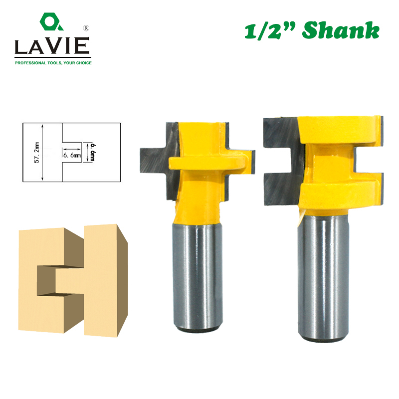 LAVIE 2 ชิ้น 1/2 นิ้ว Shank T-Slot ฟัน Tenon เครื่องตัดกัดแกะสลัก ...