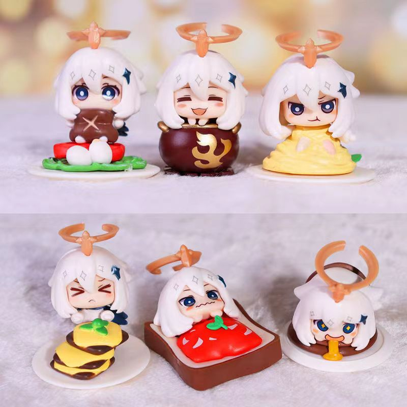 โมเดลฟิกเกอร์ PVC รูปการ์ตูนอนิเมะ Genshin Impact Paimon Emergency Food ...
