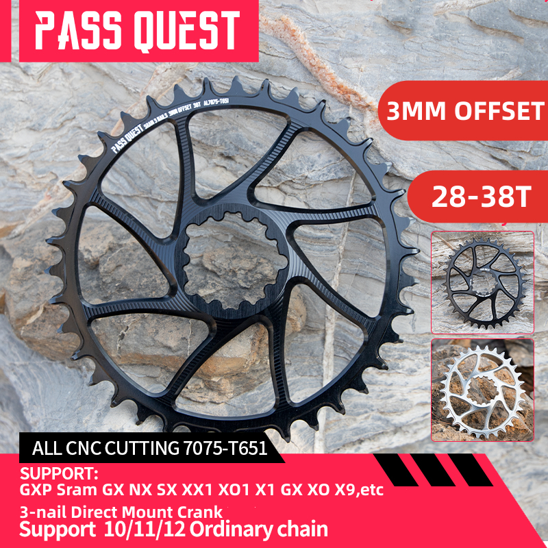 ใบจาน Sram Direct Mount 3mm Offset GXP chainring narrow wide 28-38T ...