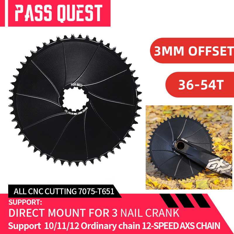 ใบจาน GXP Chainring 3mm Offset Narrow Wide ใบจานหน้า SRAM XX1 X9 XO X01 ...