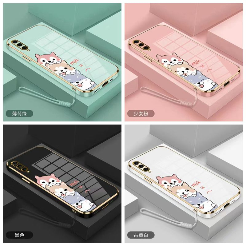 เคส Redmi 12 12C 11A Note 12S Note 12 Pro 4G ขอบตรง 90° การ์ตูน Shiba ...