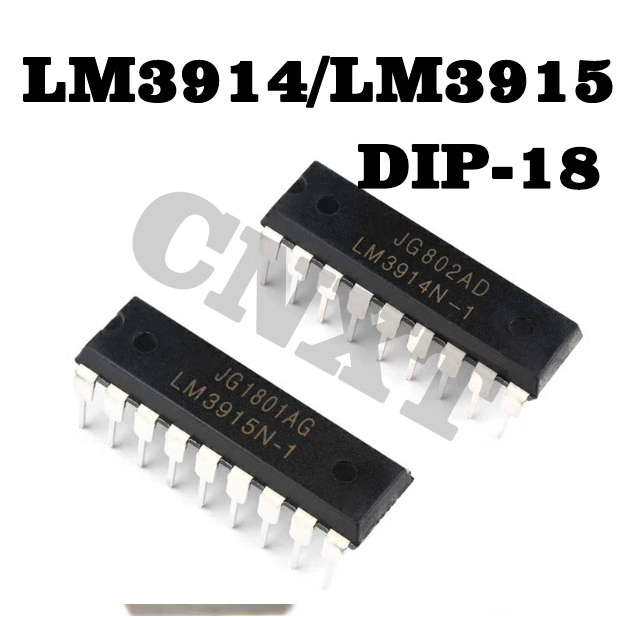5 ชิ้น/ล็อตใหม่ LM3915N-1 LM3914N-1 LM3915 LM3914LED แถบแสดงแผนภูมิไดร ...