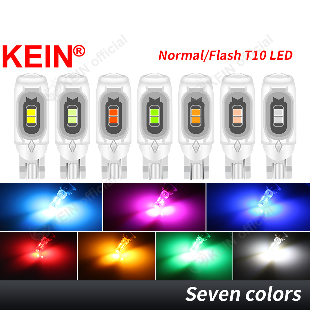 Kein 2PCS แฟลชปกติ T10 หลอดไฟ Led ไฟเลี้ยว W5W 194 ตัวบ่งชี้ความกว้างพร้อมเลนส์ที่จอดรถรถวิ่ง ...