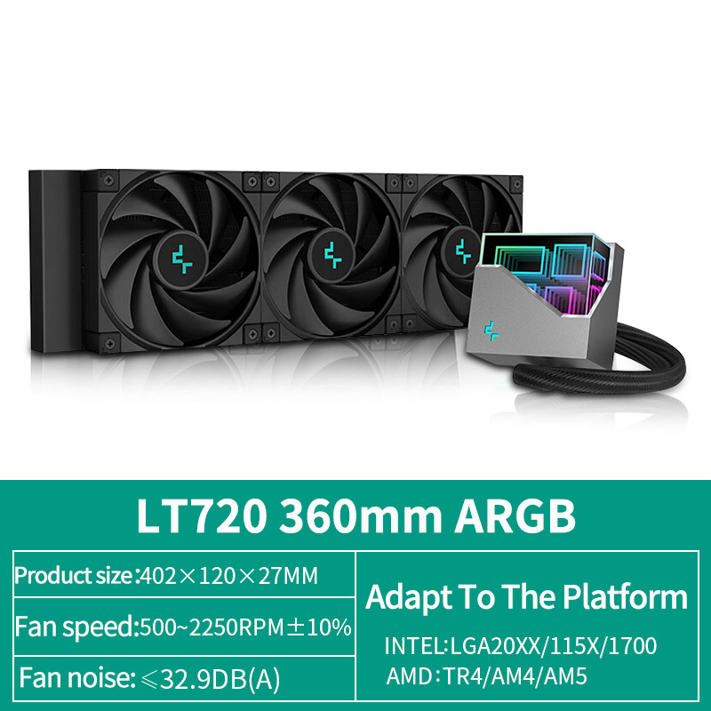 Deepcool LT720 LT520 CPU AIO เมนบอร์ดพัดลมระบายความร้อน ประสิทธิภาพสูง ...
