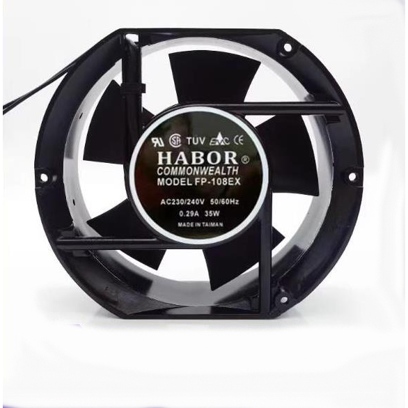 ไต ้ หวัน HABOR FP-108EX 220V 0.29 A 35W 17CM Axial Cooling Fan 17251 2 ...