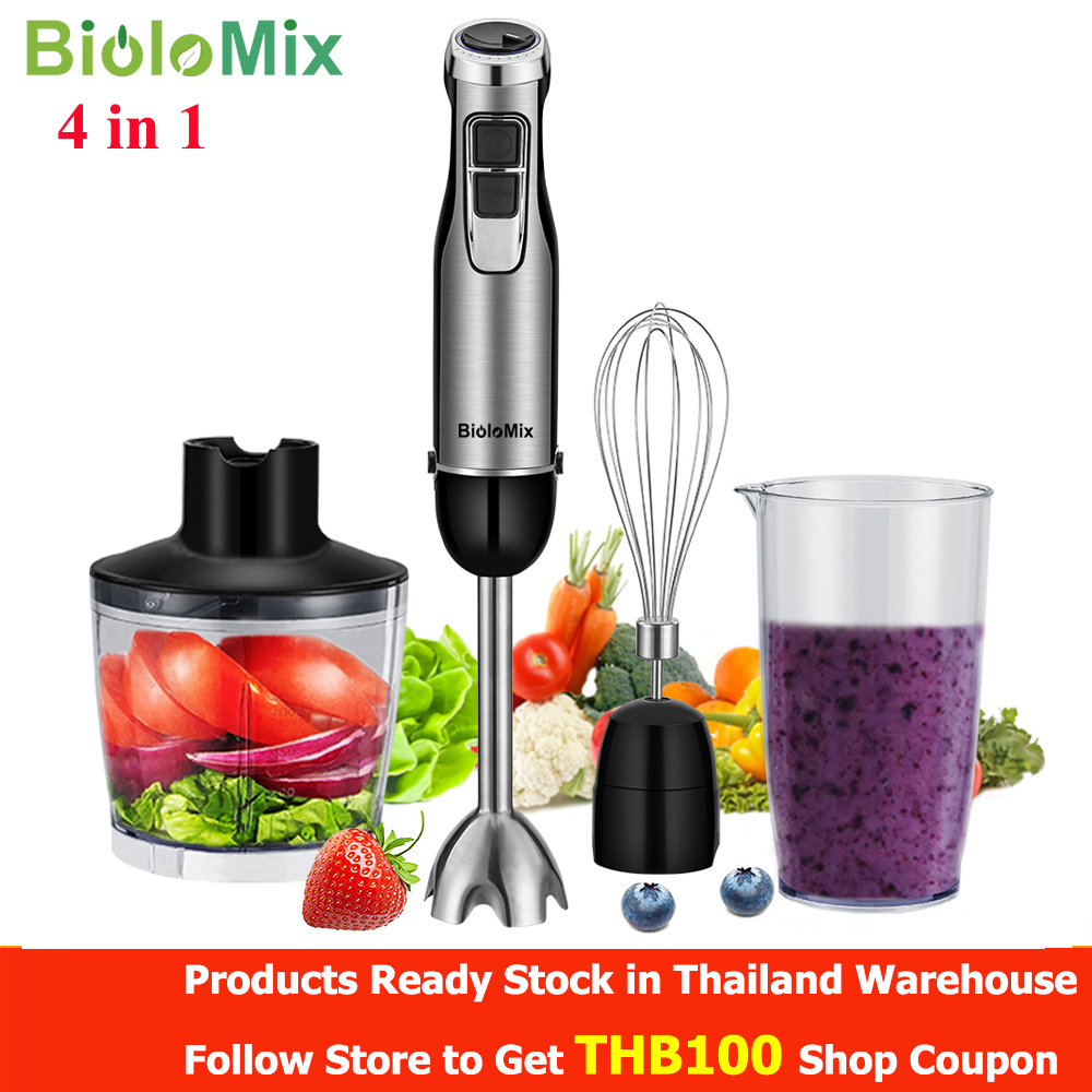 Biolomix 4 in 1 Hand Blender เครื่องปั่นอเนกประสงค์ 1200w | Shopee Thailand