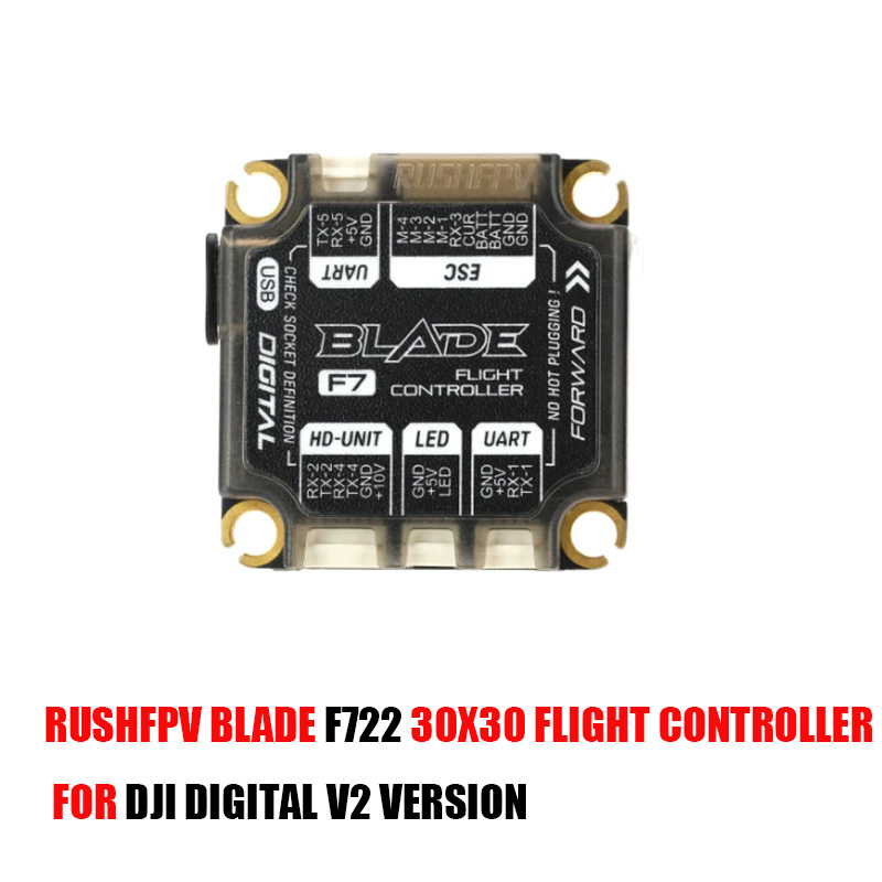Rushfpv RUSH BLADE V2 Stack F722 ตัวควบคุมการบินดิจิทัลอะนาล็อก 60A ...