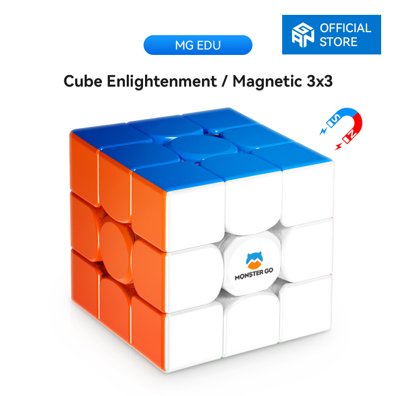 Monster Go Magnetic 3x3 EDU Speed Cube MG 356 การศึกษา Cube ปริศนาของเล่นสําหรับเด็กเริ่มต้นฝึก ...