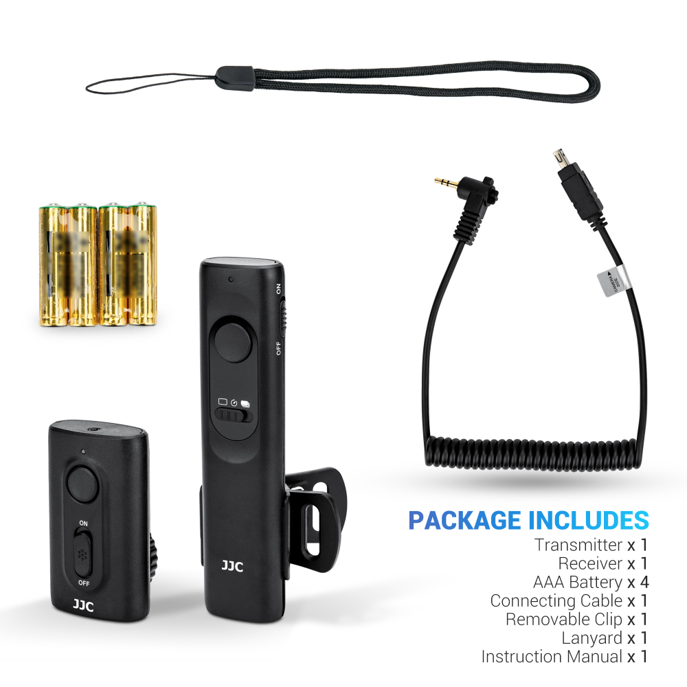 JJC RF-SW รีโมทกล้อง 50M สายลั่นชัตเตอร์แบบแท่งควบคุมระยะไกลไร้สาย Sony RM-SPR1 Fujifilm RR-100 ...