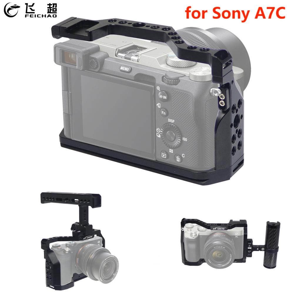 FEICHAO สําหรับ Sony A7C กล้อง DSLR อลูมิเนียม Quick Release กล้อง Rig เย็นรองเท้าสําหรับ ...