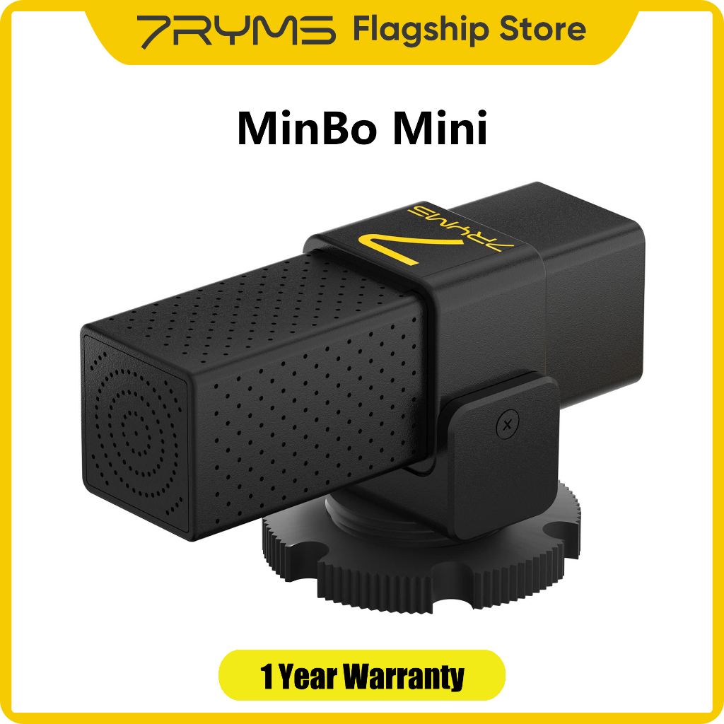 7ryms MinBo ไมโครโฟนคอนเดนเซอร์ คาร์ดิออยด์ ขนาดเล็ก สําหรับกล้อง DSLR ...