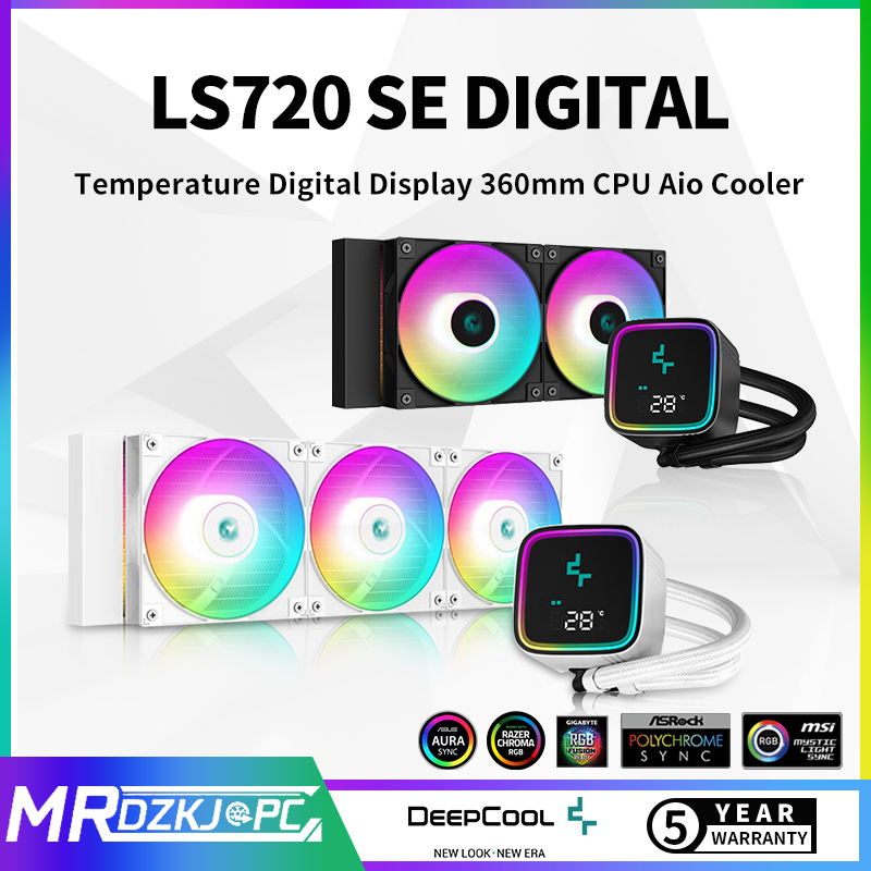 Deepcool LS520 SE Digital / LS720 SE Digital CPU AIO Liquid Cooler ARGB ...