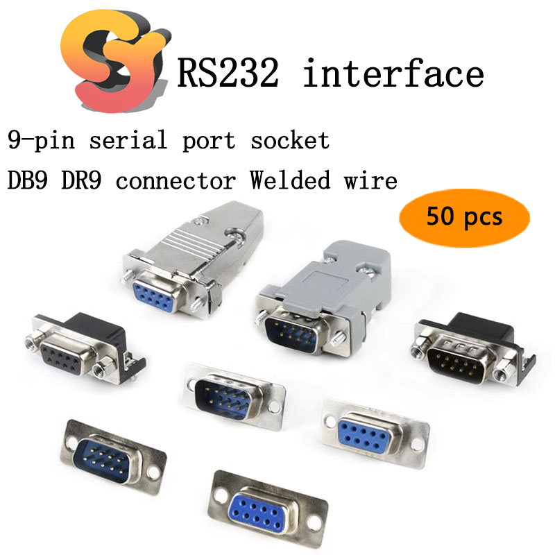 [พร้อมส่ง] ซ็อกเก็ตเชื่อมต่อสายไฟ 9-Pin Serial Port ตัวผู้ ตัวเมีย ...
