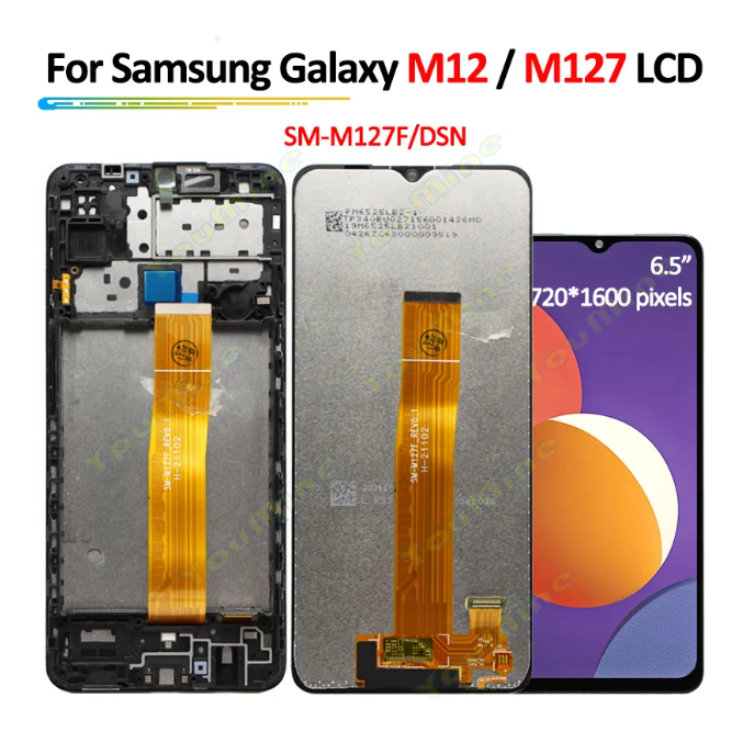 หน้าจอสัมผัส Lcd ขนาด 6.5 นิ้ว สําหรับ Samsung Galaxy M12 M127 M127F SM ...