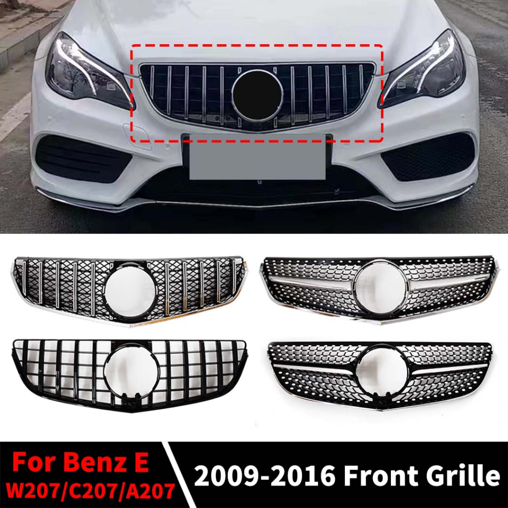 ตะแกรงกระจังหน้าหม้อน้ํารถยนต์ สําหรับ Mercedes C207 W207 A207 Benz E Coupe 2009-2016 E200 E260 ...
