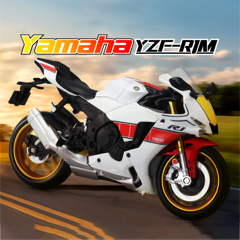 RUM1:12 Scale Yamaha YZF R1M รถจักรยานยนต์รุ่น Light & Sound Effect รถ ...