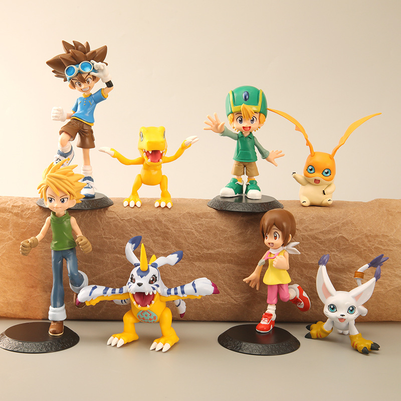 โมเดลฟิกเกอร์ PVC อนิเมะ Digimon Adventure Yamato Gabumon Yagami Taich ...