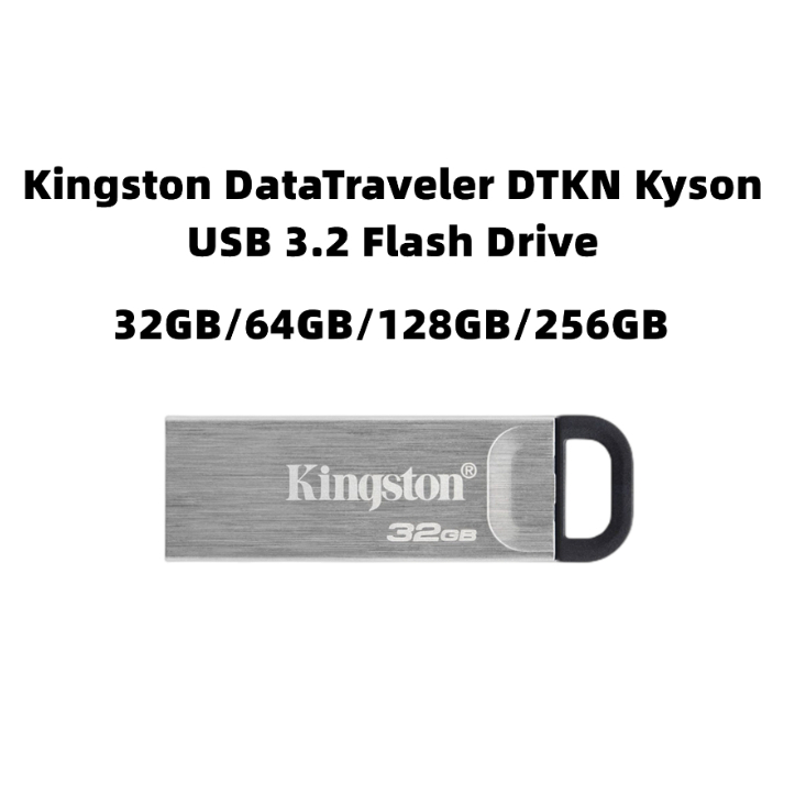 Kingston DataTraveler DTKN Kyson แฟลชไดรฟ์ USB 3.2 256GB 128GB 64GB 32GB 16GB 8GB สําหรับเดินทาง ...