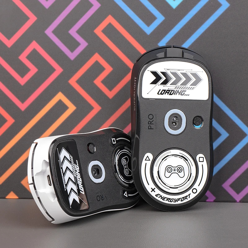กระจกเมาส์ฟุตสติกเกอร์สําหรับ Logitech GPW 2 G PRO X SUPERLIGHT โค้งมน ...