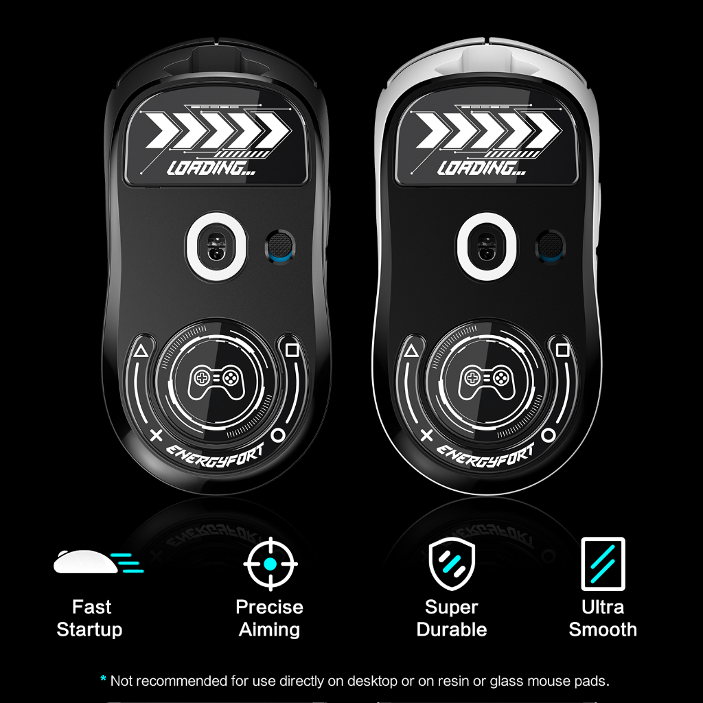 กระจกเมาส์ฟุตสติกเกอร์สําหรับ Logitech GPW 2 G PRO X SUPERLIGHT โค้งมนขอบโค้งสเก็ต Glide ฟุต ...